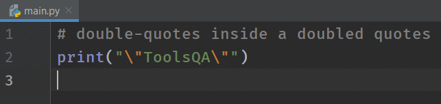 Escape Sequences In Python With Examples Toolsqa